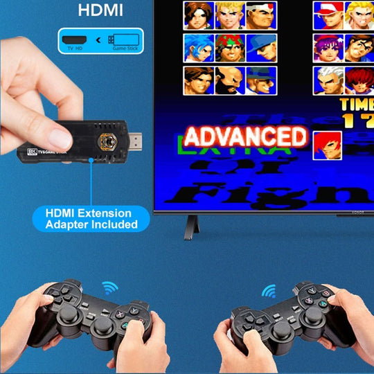 Game Box 8k Ultra HD Set-Top Box Android TV+Dual System Retro Game Sti ...