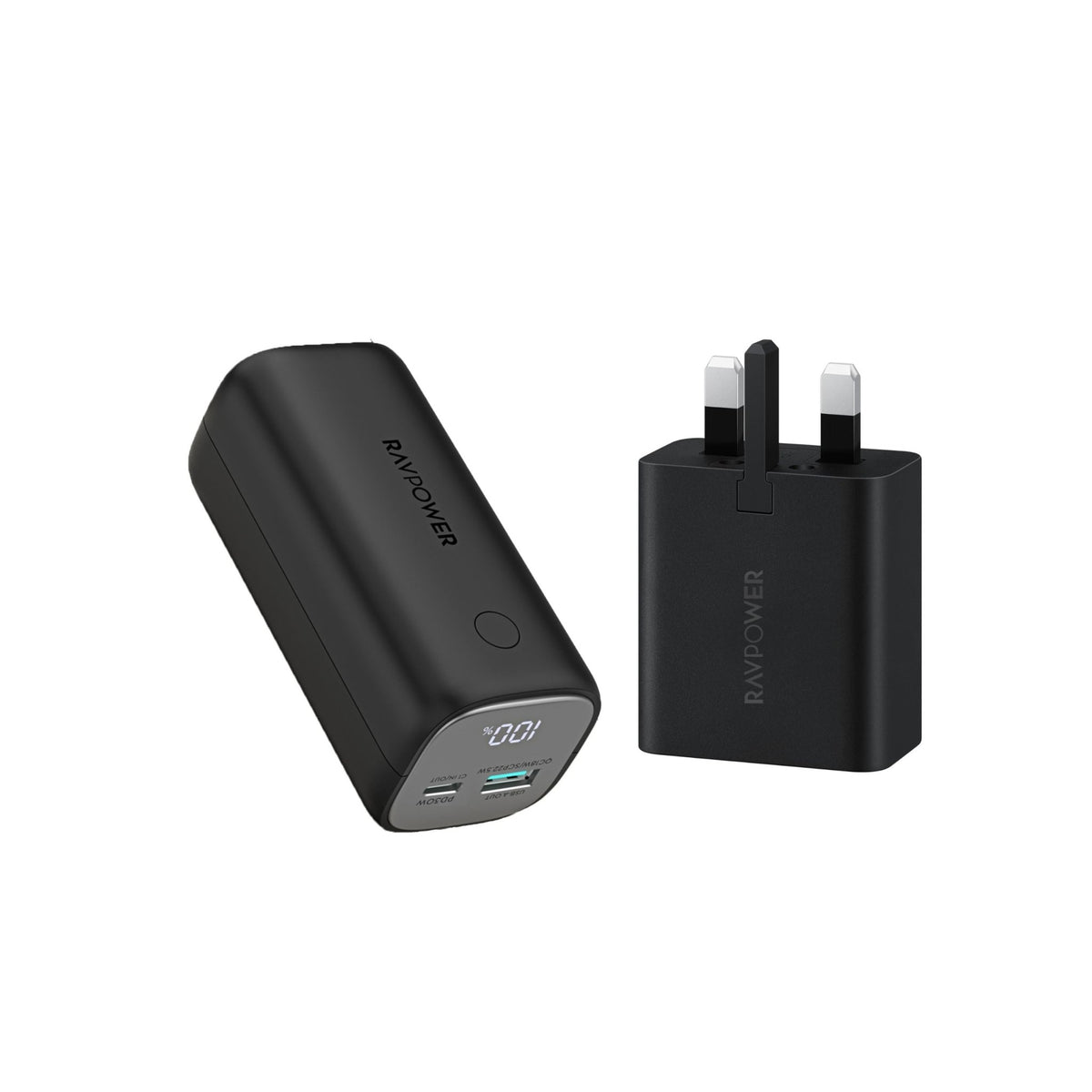 Ravpower Super PD Pioneer 10000mAh 30W Powebank With Wall Charger 65W